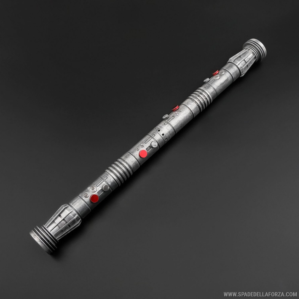 Double replica combat lightsaber. Darth Maul aged version